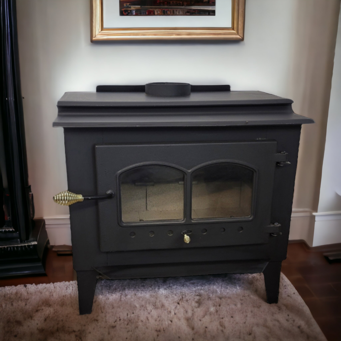 Century Wood Stove Large Glass Fire View Door – Wainfleet Trading Post