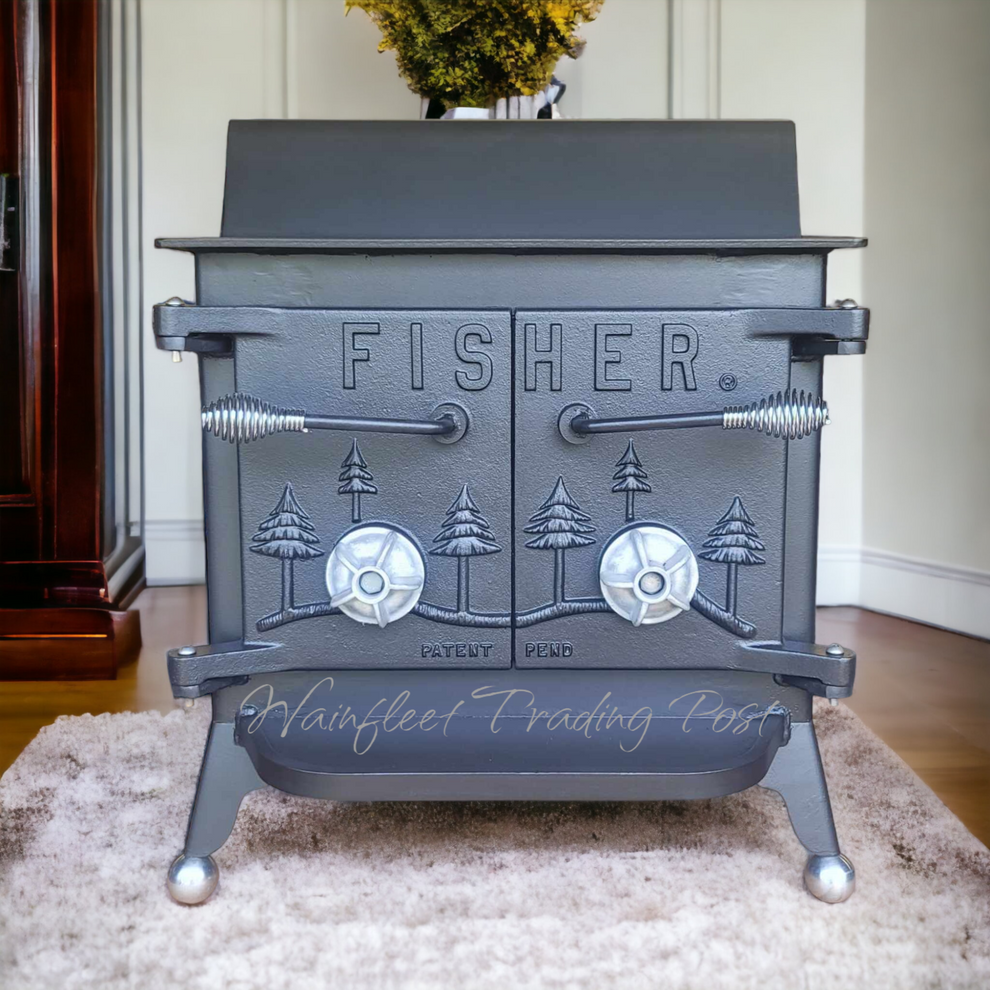 Grandma Bear Fisher Wood Stove With Ball Feet Rear Vent – Wainfleet ...
