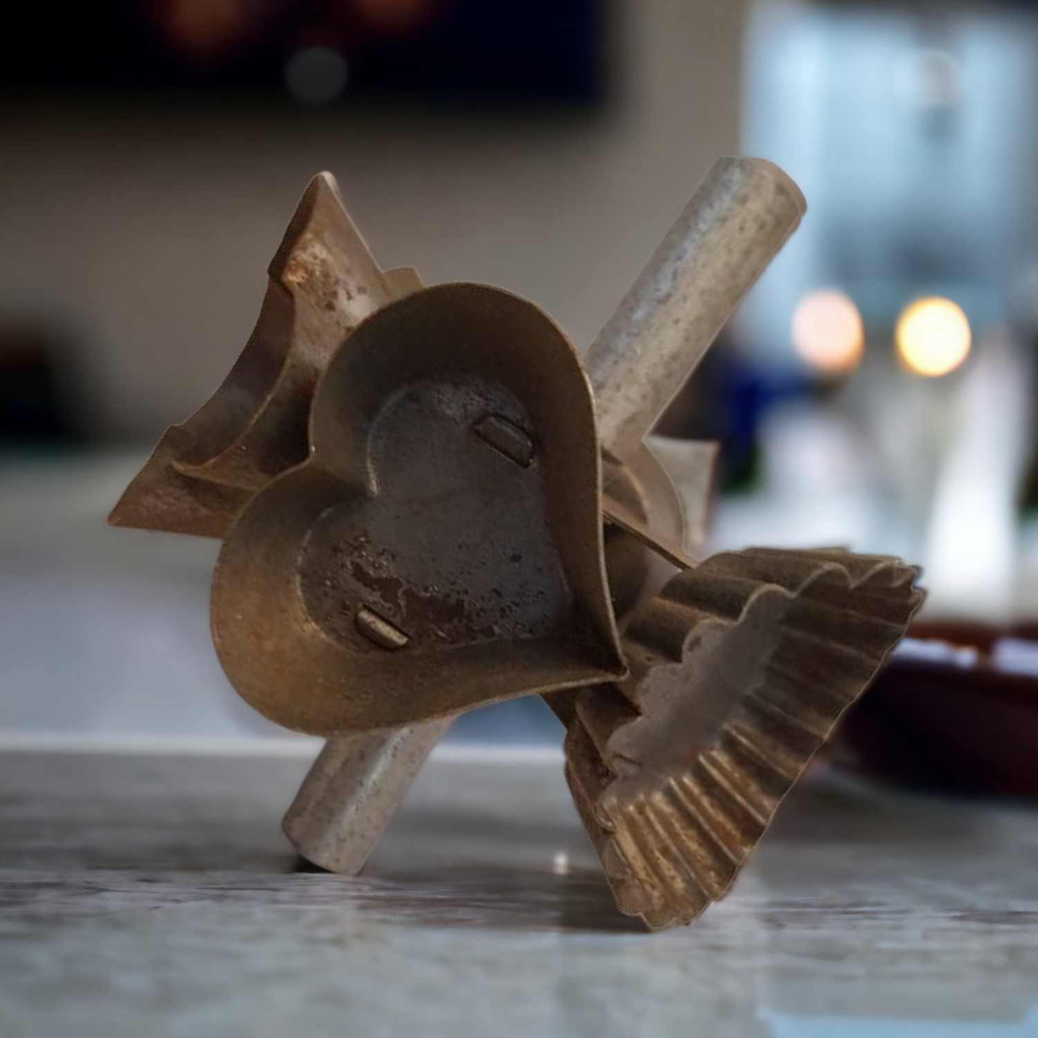 Antique German Tin Rolling Cookie Cutter Retro Kitchen Decor ...