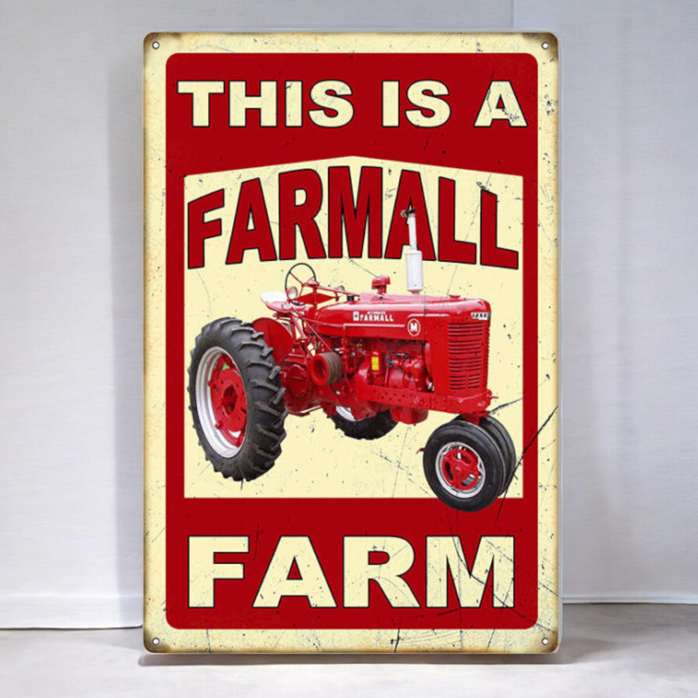 Rustic Farmall Tractor Farm Sign | This Is a Farmall Farm Vintage Farm ...