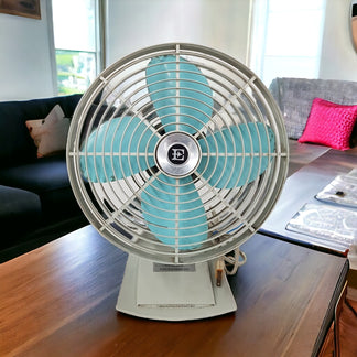 Powder Blue Electrohome Fan Mid Century Modern Design – Wainfleet ...
