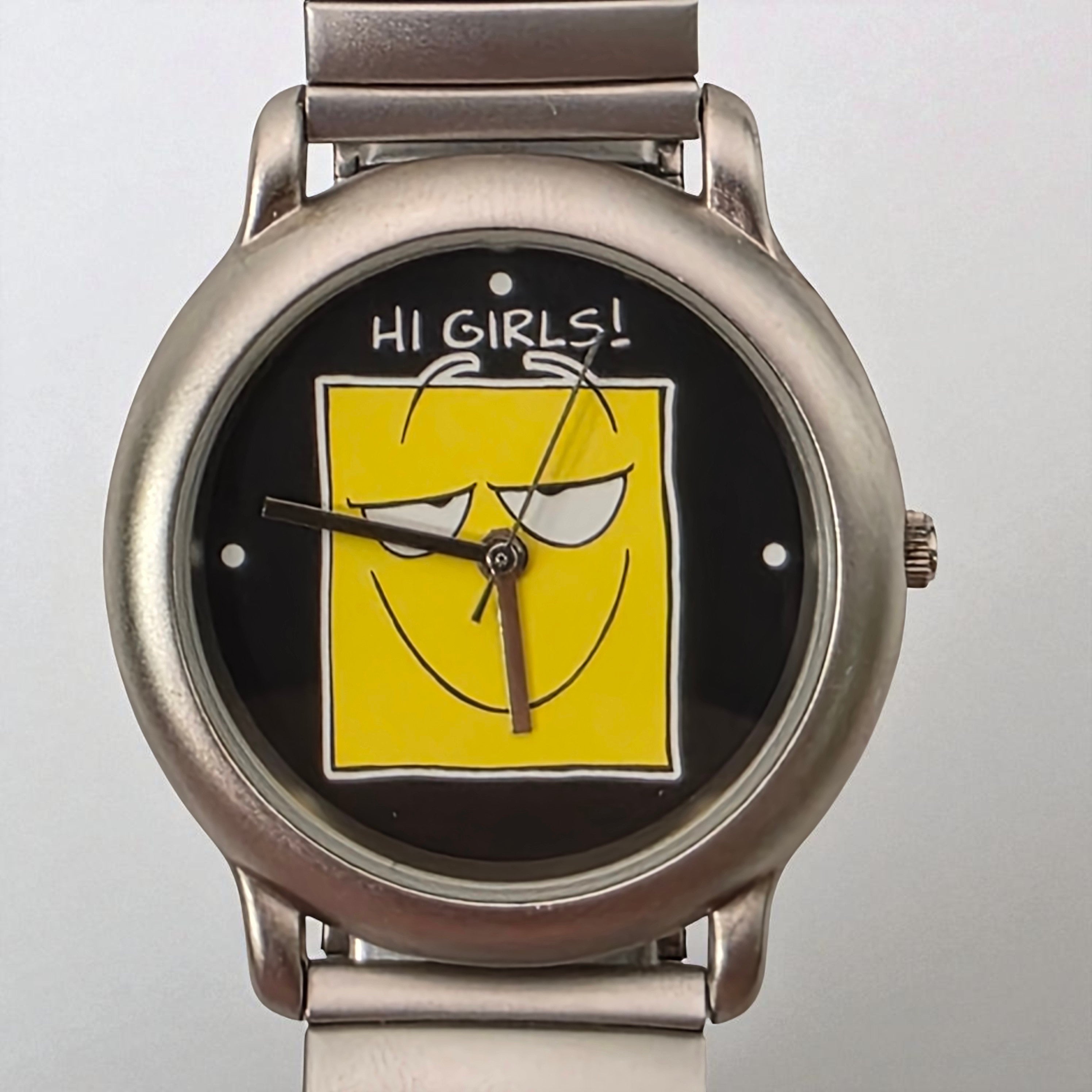 Vintage 1998 Grinch Face Offs R&C Watch – “Hi Girls” Yellow Dial ...