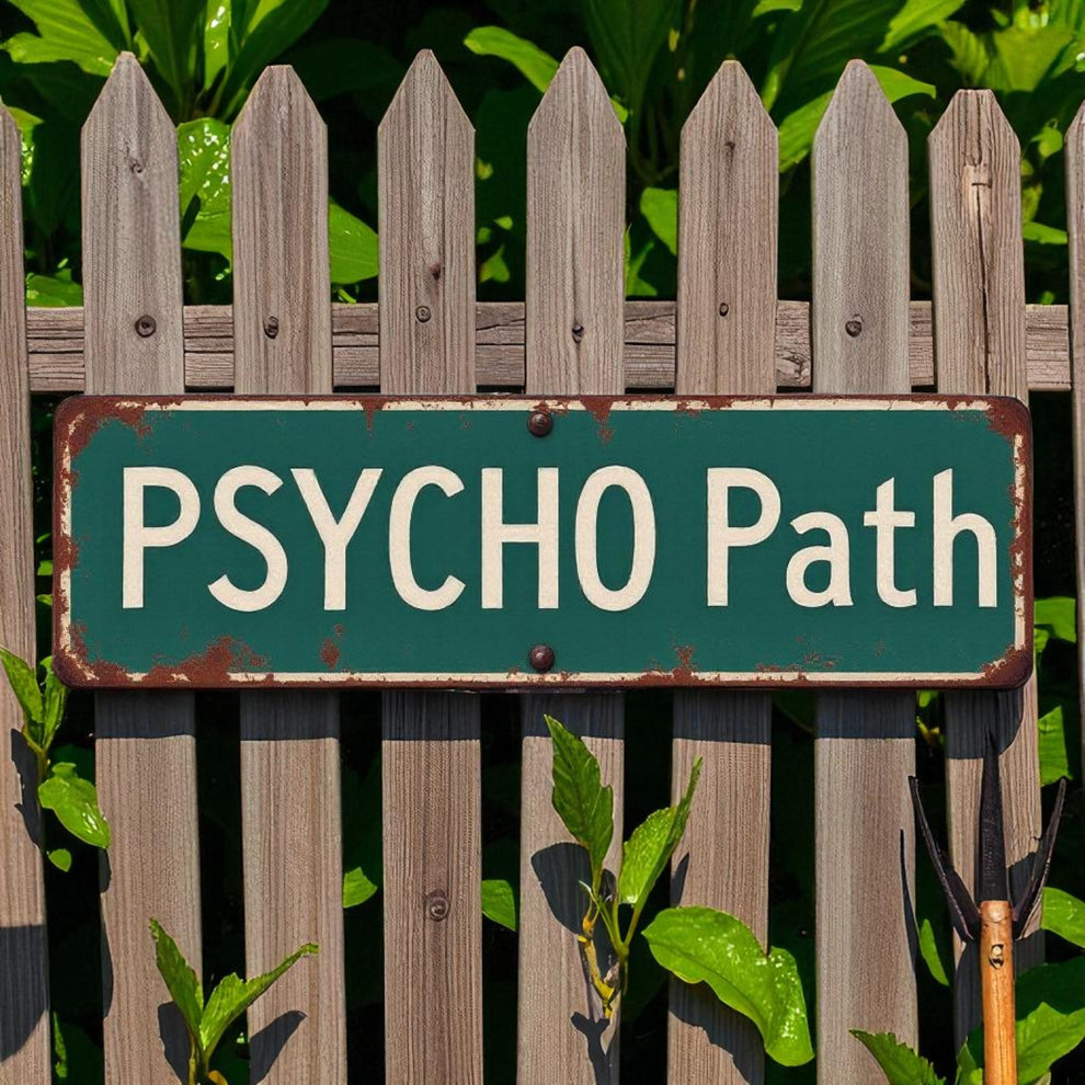 Rustic Psycho Path Street Sign – Handmade Metal Sign – Wainfleet ...
