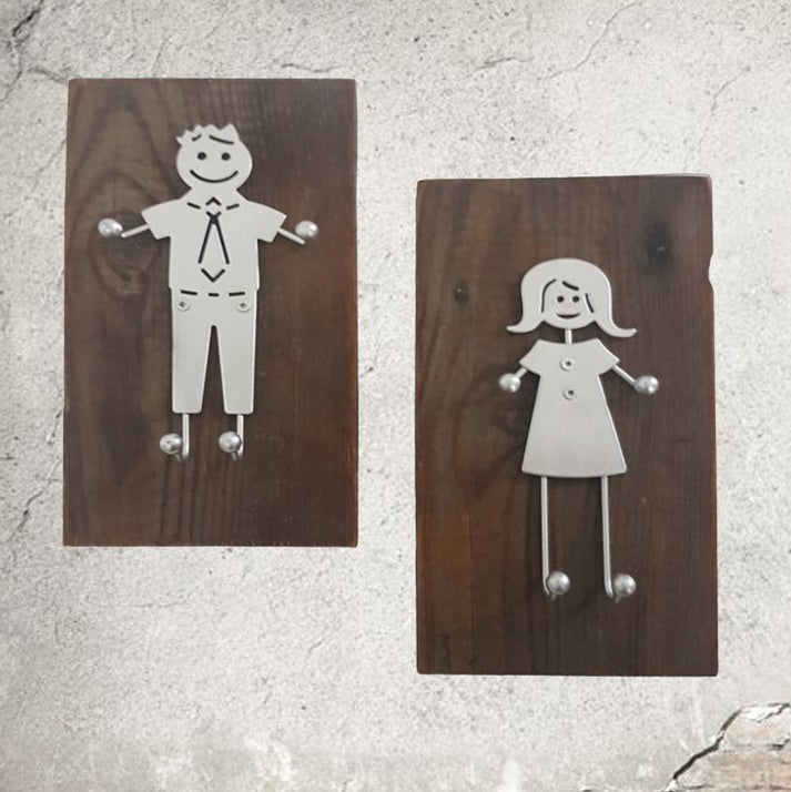 Boys And Girls Bathroom Restroom Signs Hand Crafted – Wainfleet Trading ...