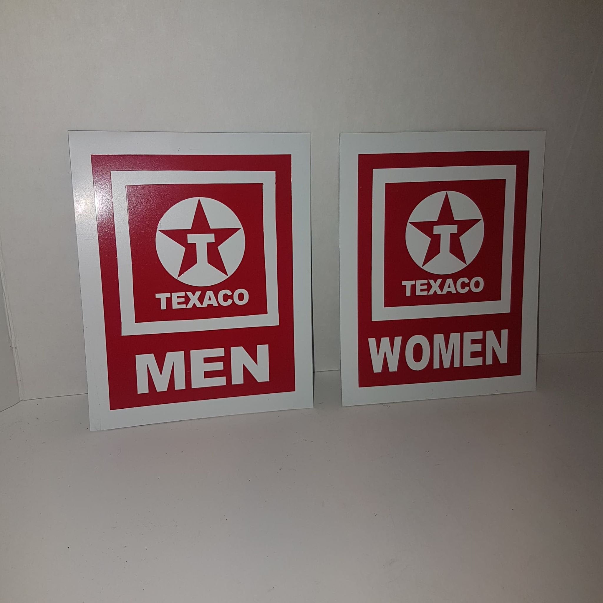 TEXACO Mens And Womens Metal Bathroom Restroom Toilet Sign – Wainfleet ...
