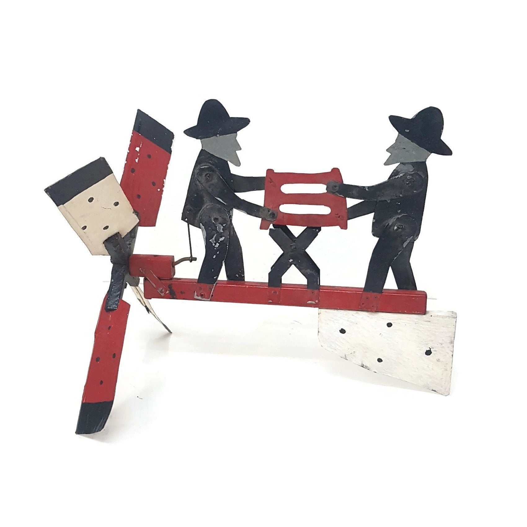 Folk Art Whirligig Wind Jigger Amish Sawyers – Wainfleet Trading Post