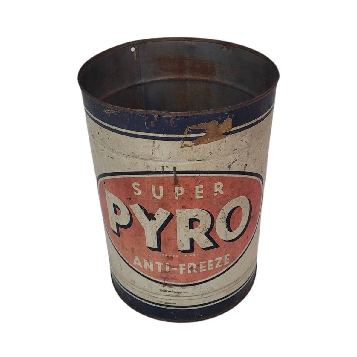 Antique Advertising Can Super Pyro Antifreeze – Wainfleet Trading Post