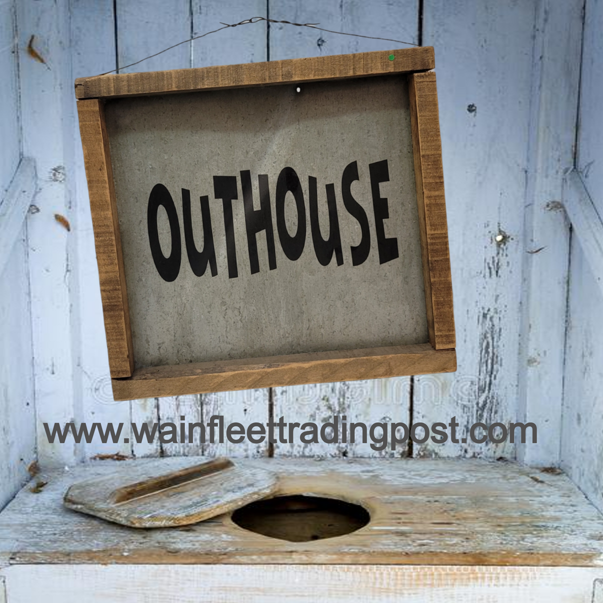 Rustic Outhouse Sign Bathroom Sign Farmhouse Decor – Wainfleet Trading Post